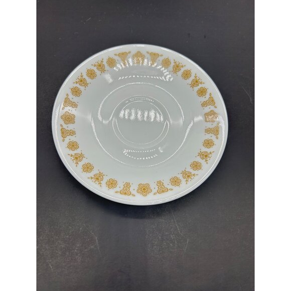 Corelle | Dining | Corelle Butterfly Flowers Harvest Gold Saucer 6 4 ...
